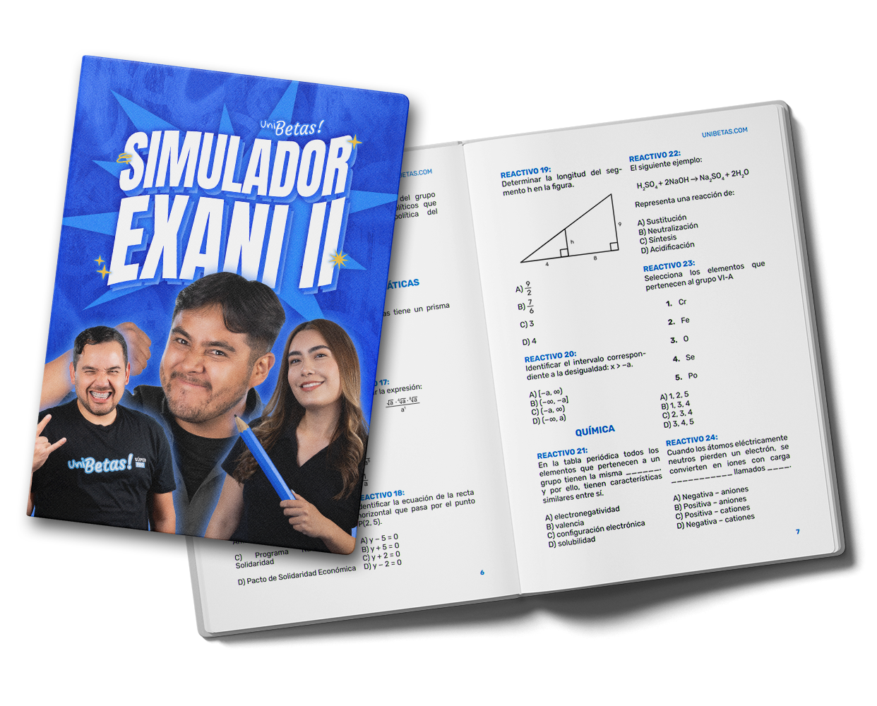 Examen Simulador Exani II 30 reactivos