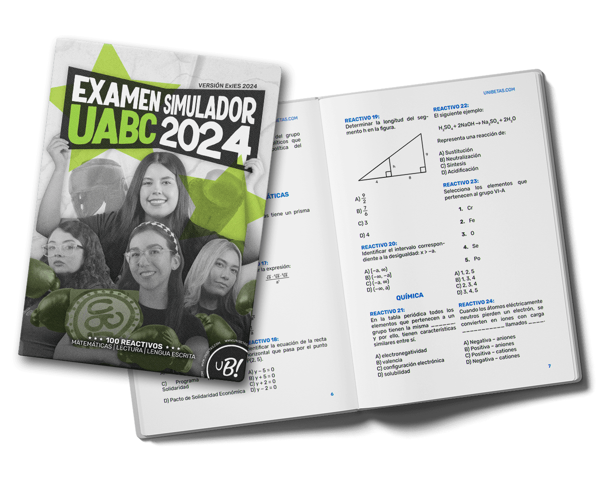 Examen Simulador 100 Reactivos Para Uabc